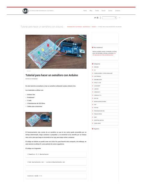 tutorial para hacer un semáforo con arduino download free pdf arduino ingeniería informática