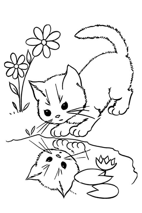Coloriage Chaton Imprimer Pour Les Enfants Au Format A