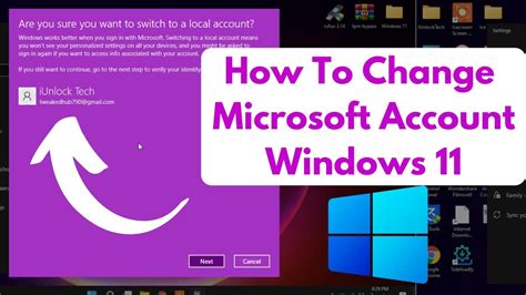 How To Change Microsoft Account On Windows Switch Your Microsoft