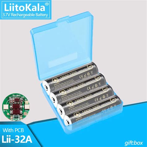 LiitoKala Bater A Recargable De Litio Para Linterna 1 20 Piezas Con PCB