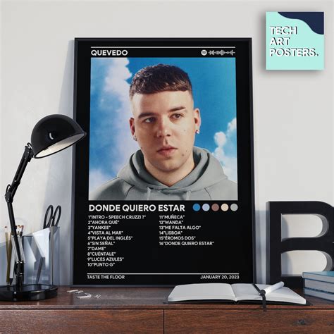 Quevedo Donde Quiero Estar Album Cover Poster Poster Print Etsy
