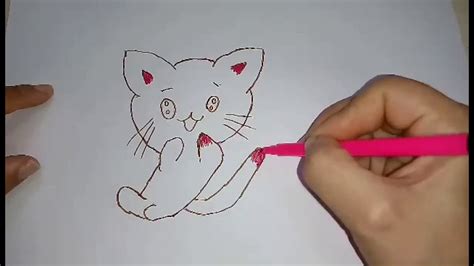 Como Desenhar Gatinha Kawaii Para Melhorar a Coordenação Motora YouTube