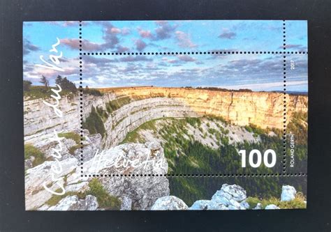 Schweiz Sonderblock Typ Landschaft II Creux Du Van 2017 Kaufen