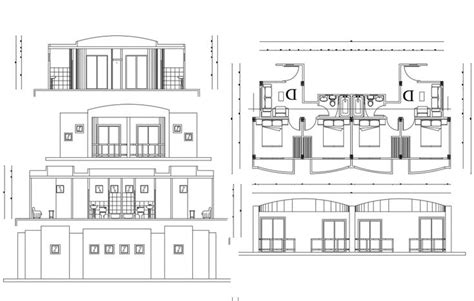 House Architecture Design Dwg File Architecture House Architecture