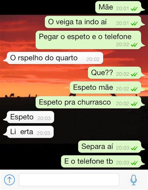 14 Conversas absurdas entre mães e filhos no WhatsApp ZapZap da Zoeira