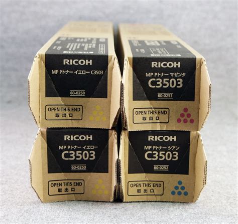 Yahoo オークション K RICOH リコー MP Pトナー C3503 4本セット