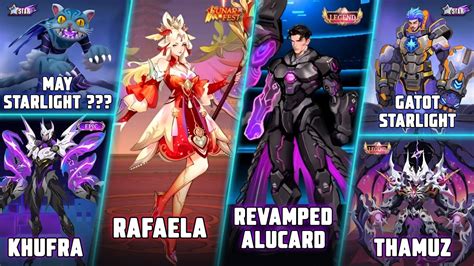 MLBB BIG UPDATE GATOT STARLIGHT ALUCARD LEGENDS REVAMPED RAFAELA