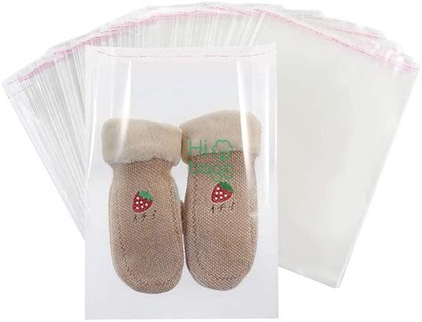 Thick Clear Cello Durable Plastic Resealable Self Sealing Poly