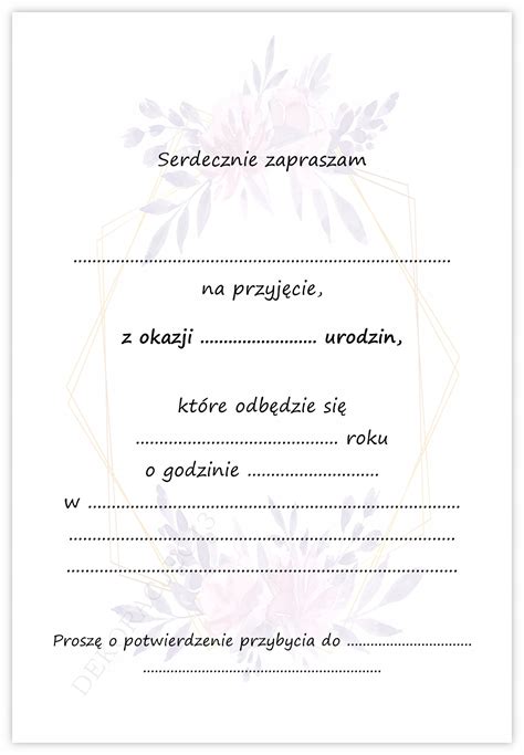 ZAPROSZENIA NA URODZINY KOPERTA 1 99 DOWOLNE