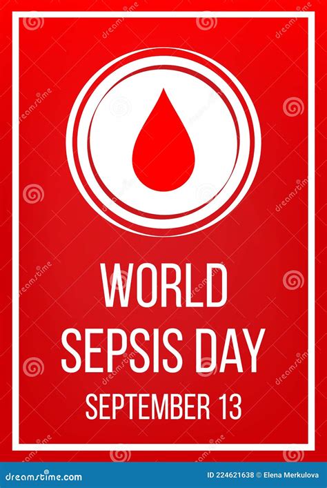 World Sepsis Day Stock Vector Illustration Of Medical 224621638