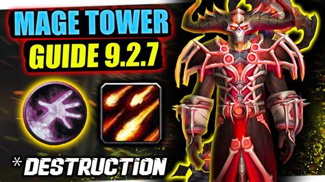 Destruction Warlock Mage Tower GUIDE Gear Talents TACTICS WoW