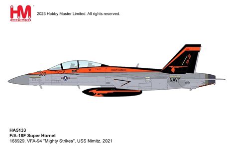 USN Mighty Strikes F A 18F Super Hornet VFA 94 USS Nimitz 2001 Hobby