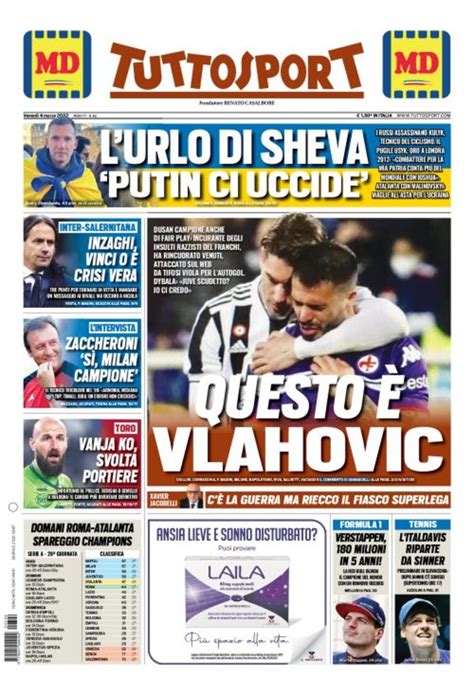 Tuttosport On Twitter La Prima Pagina Di Tuttosport