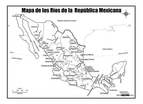 Mapa Republica Mexicana Hidrografia Con Nombres En Venta En Tehuacan
