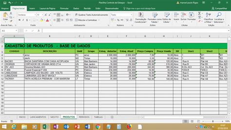 Agora já podemos ver os cadastros de todos os produtos cadastrados na