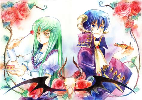 C C And Lelouch Lamperouge Code Geass Drawn By Muxiaying Danbooru