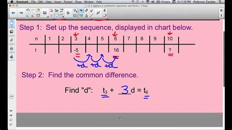 finding missing terms in arithmetic sequence 2 youtube