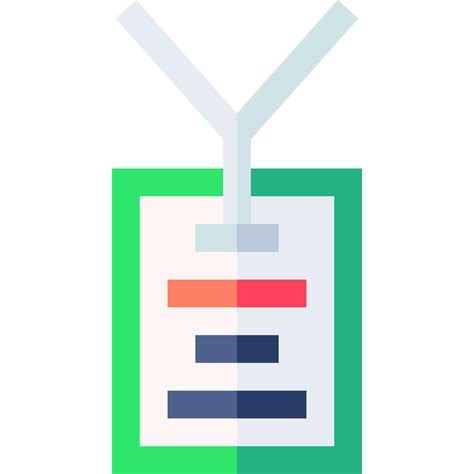Vip Pass Basic Straight Flat Icon