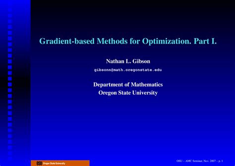 gradient based methods for optimization lecture slides mth 654 docsity
