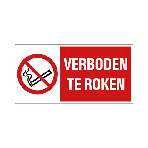 Pickup Verboden Te Roken Conform Nen En Iso Bord X Cm