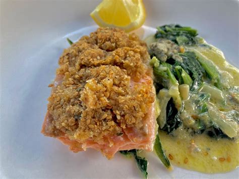 Lachs Spinat Gorgonzola DU BIST WAS DU ISST
