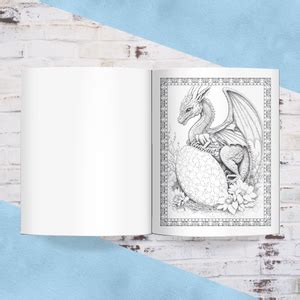 Drachen Malbuch Ausmalheft für Jugendliche und Erwachse mit 50 tollen