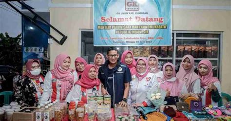Siaran Pers Menparekraf Harapkan Pelaku UMKM Kuningan Bisa Tembus