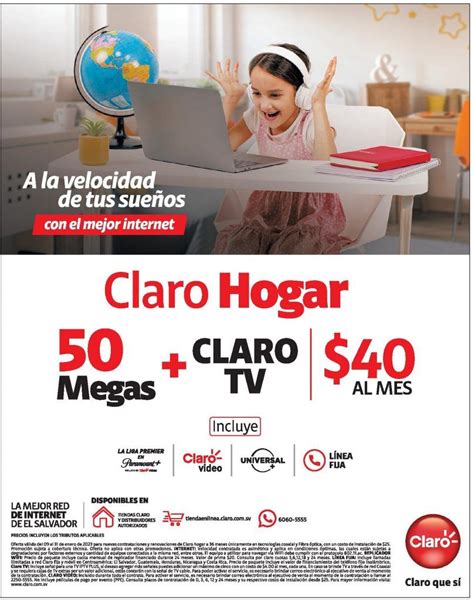 Oferta De Internet Y TV Digital En Claro Hogar El Salvador 20 Enero