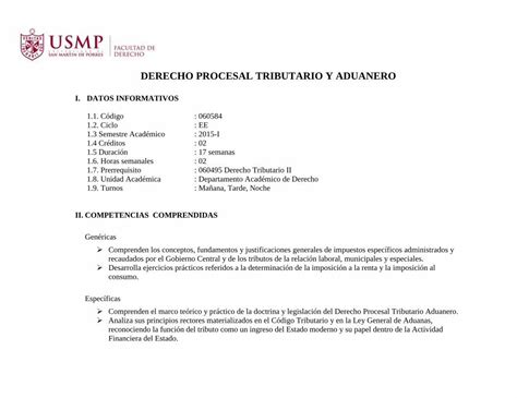 PDF DERECHO PROCESAL TRIBUTARIO Y PDF FileValorar La Importancia De