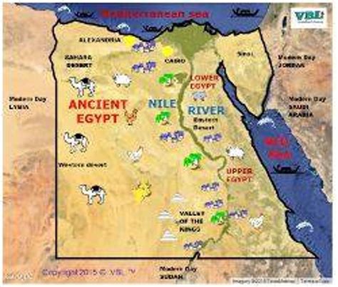 Ancient Egypt Study Guide And Map Of Ancient Egypt English And Spanish