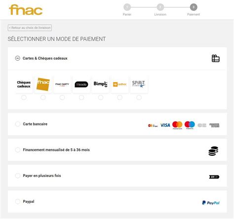 Les Options De Paiement Disponibles En Fonction Des Produits Dans