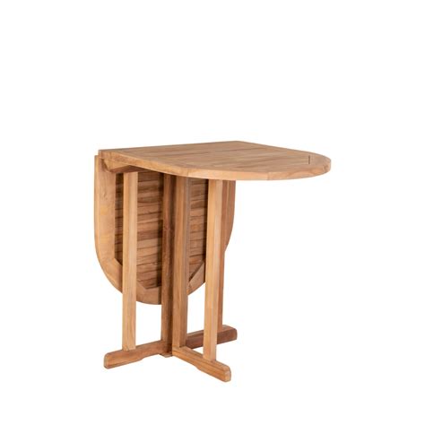 Table Manger En Teck Pour Balcon X Cm House Nordic Huelva Drawer