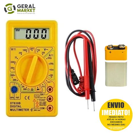 Multímetro Digital Md 180l Profissional Portátil Bateria Corre