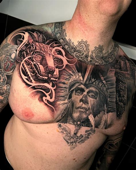 Details More Than 65 Aztec Tattoo Chest Piece In Cdgdbentre