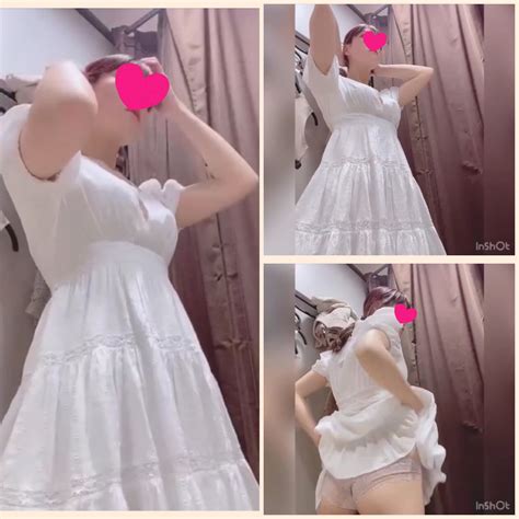【試着室着替え／盗撮・隠し撮り】純白ワンピースが似合う清純美女の秘密のオナニーを覗き見・・（mp4）｜palpis（パルピス）