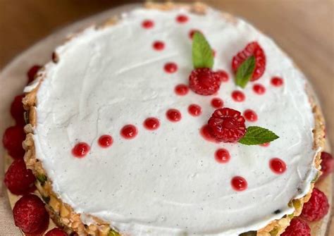 Cheesecake Framboises Pistaches Sans Cuisson De Estelle Pastries Cookpad