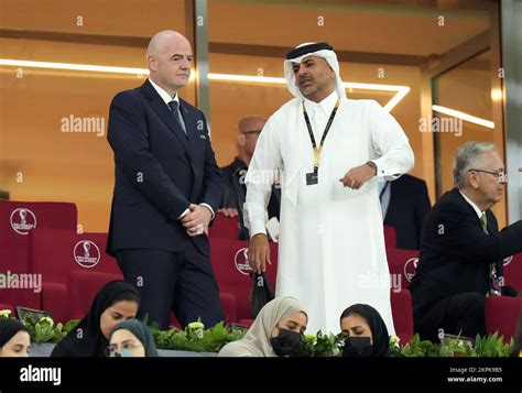 FIFA President Gianni Infantino Speaks To Sheikh Khalid Bin Khalifa Bin