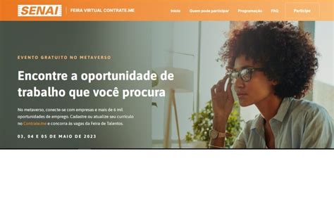 SENAI Realiza Feira De Empregos On Line Mais De 10 Mil Vagas