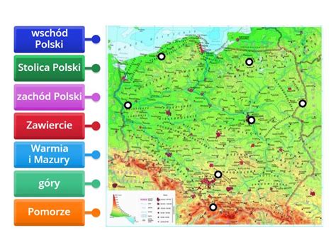 Mapa Polski Rysunek Z Opisami