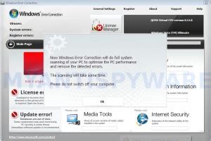 How To Remove Windows Error Correction Virus