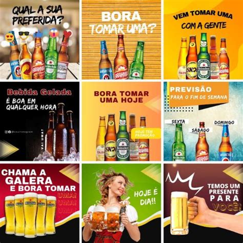 Artes Editáveis para Conveniência de Bebidas bar Elo7