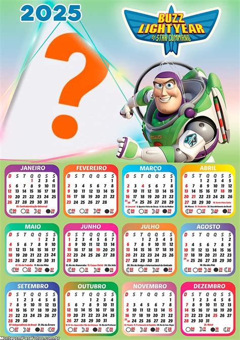 Foto Calend Rio Buzz Lightyear Moldura Colagem De Foto