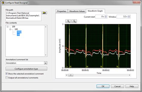 how to use labview biomedical toolkit read biosignals from different file formats ni community