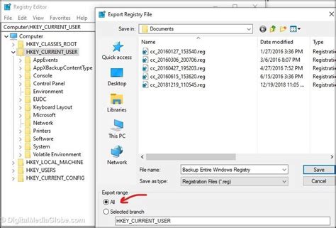 how to backup registry in windows 10 complete guide