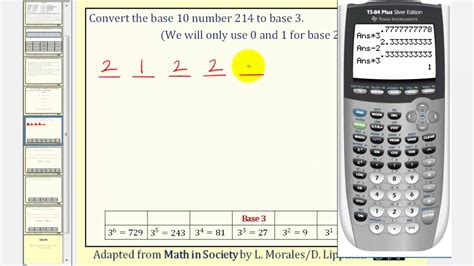 convert numbers in base ten to different bases calculator method youtube