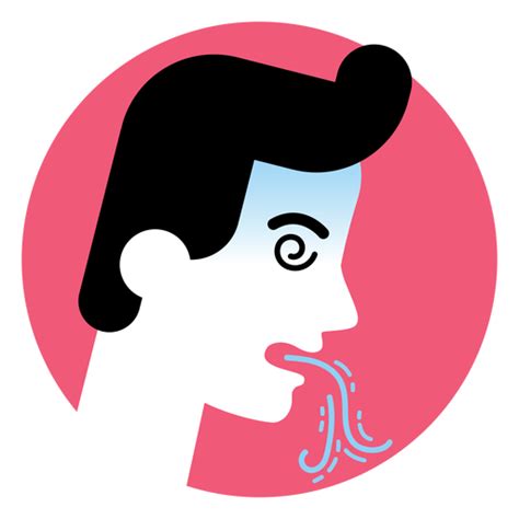 Vomiting Sickness Symptom Icon PNG SVG Design For T Shirts