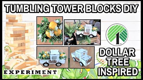 TUMBLING TOWER BLOCK DIY II FARMHOUSE TRUCK INSPIRATION II EXPERIMENT