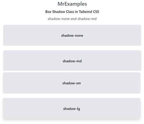 Tailwind Box Shadow Quick Guide With Examples
