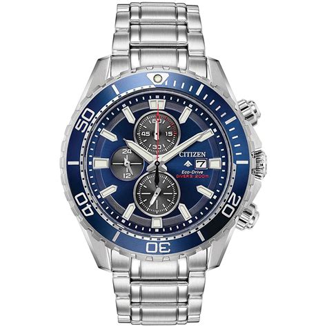 Citizen Promaster Marine CA0710 82L Eco Drive Chronograph Blue Dial Men