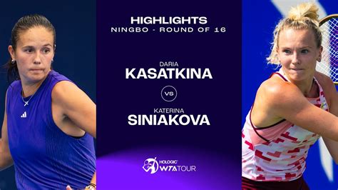 Daria Kasatkina Vs Katerina Siniakova 2024 Ningbo Round Of 16 WTA